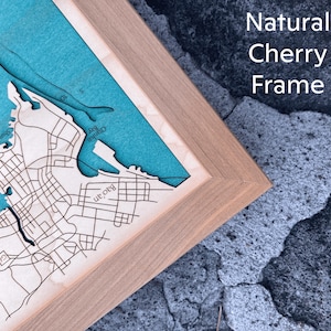 Shasta Lake CA 3D Nautical Wood Map Laser-etched Carved Wooden Map of ...