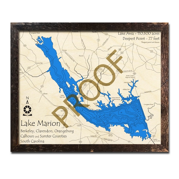 Lake Marion Maps And Charts Santee Cooper Lakes Marion & Moultrie