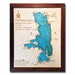 Flathead Lake Map 3D Nautical Wood Map Flathead Lake MT Laser-etched ...