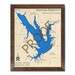 Sherman Reservoir, NE 3D Wood Map | 3D Depth Map, Cabin Decor, Lake ...