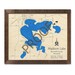 Madison Lake, MN 3D Wood Map | Custom Nautical Map, Cabin Decor, Lake ...