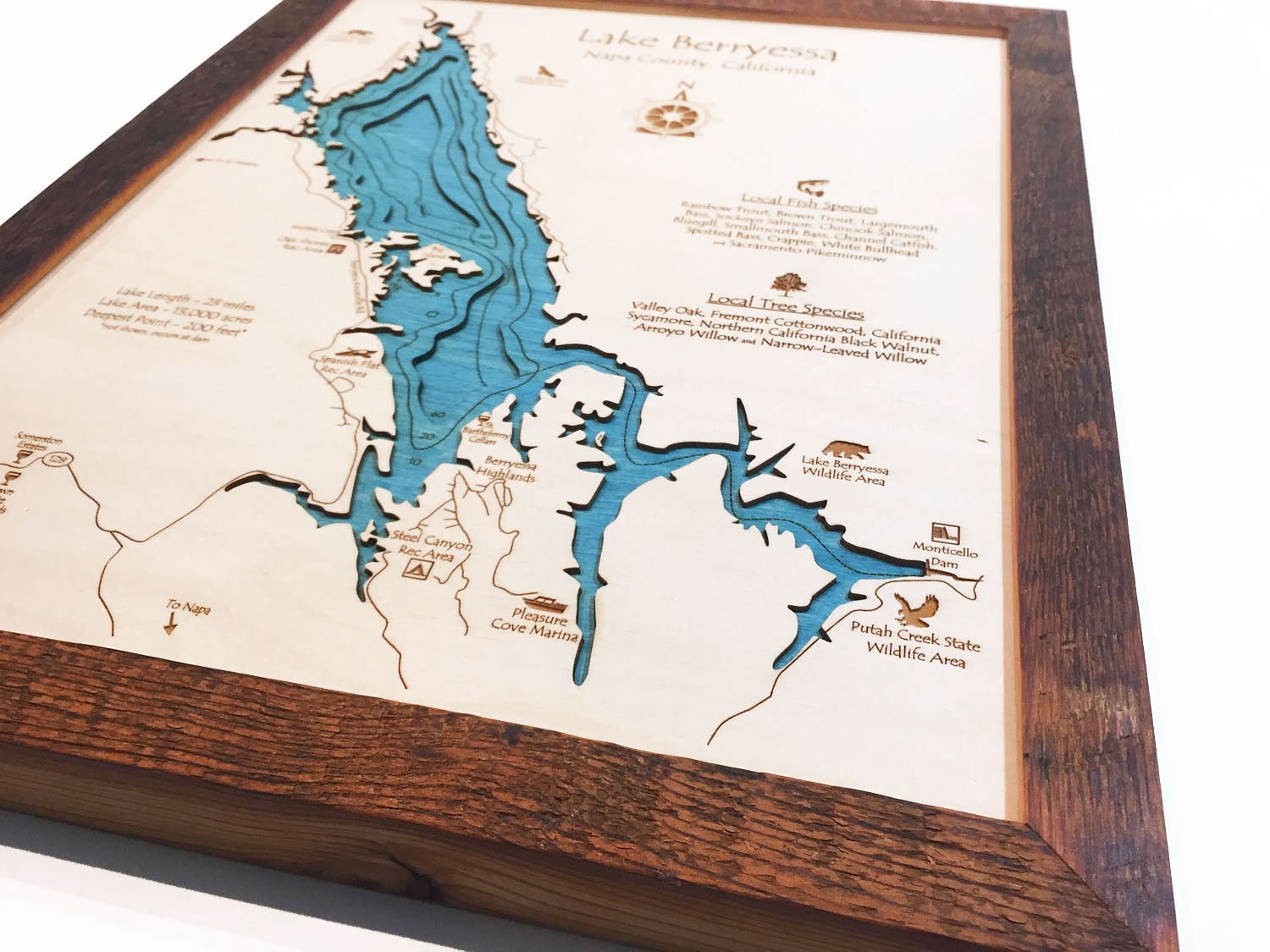 Lake Berryessa Map