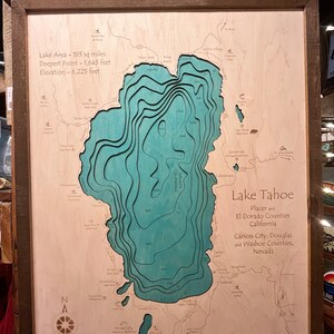 3D Custom Lake Maps, Choose From 10,000+ Lakes, Lake House Decor ...