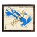 Barbee Chain of Lakes, Indiana 3D Wood Map | Cabin Decor - Lake House ...