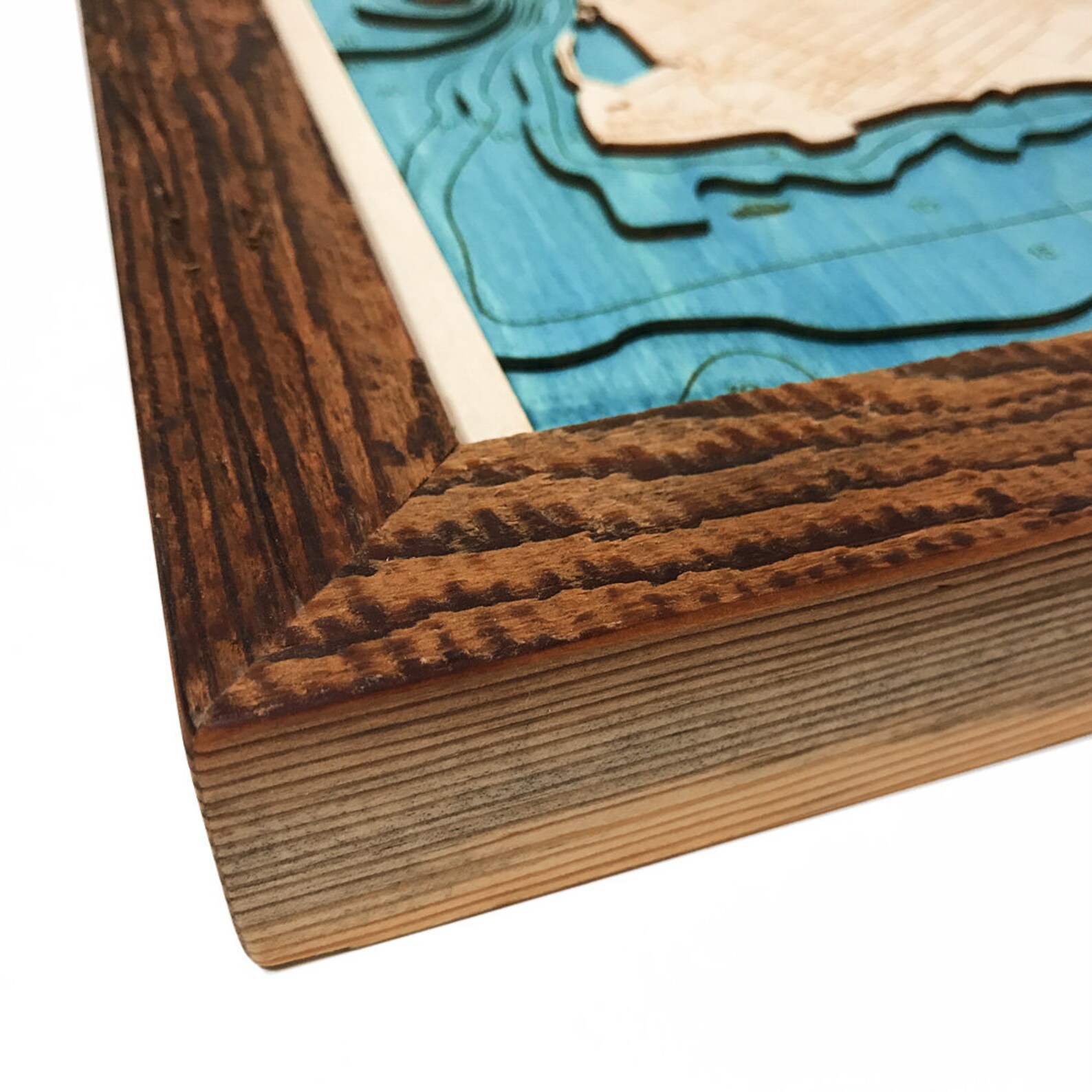 Key West Florida 3D Nautical Wood Map Laser-etched Carved | Etsy