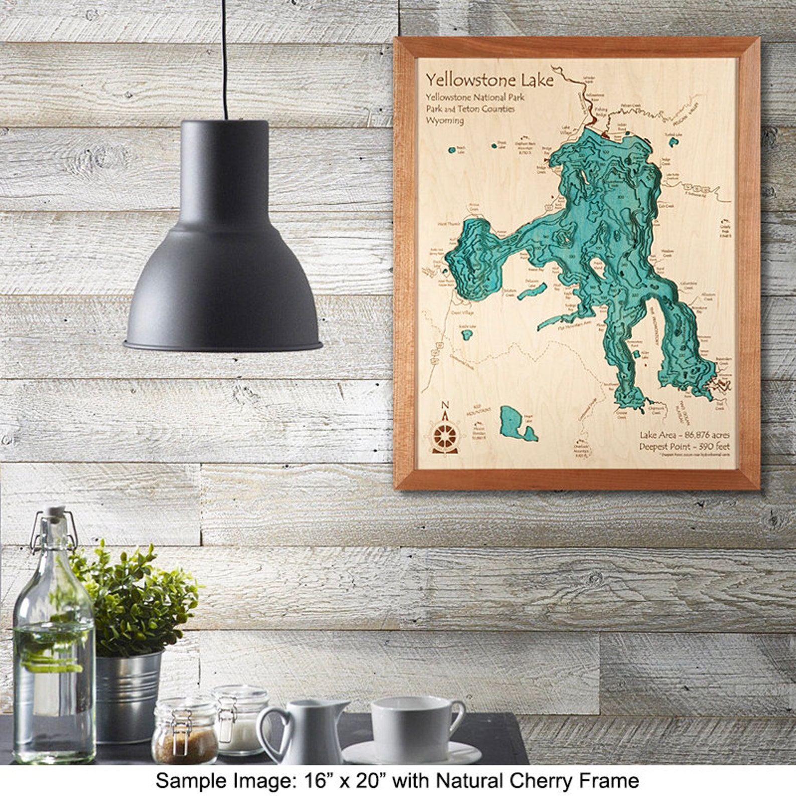Lake Gogebic MI 3D Wood Map Custom Nautical Map Cabin | Etsy