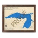 Wooden Buffalo Bill Reservoir Map, Wyoming3d Wood Map | 3D Depth Chart ...