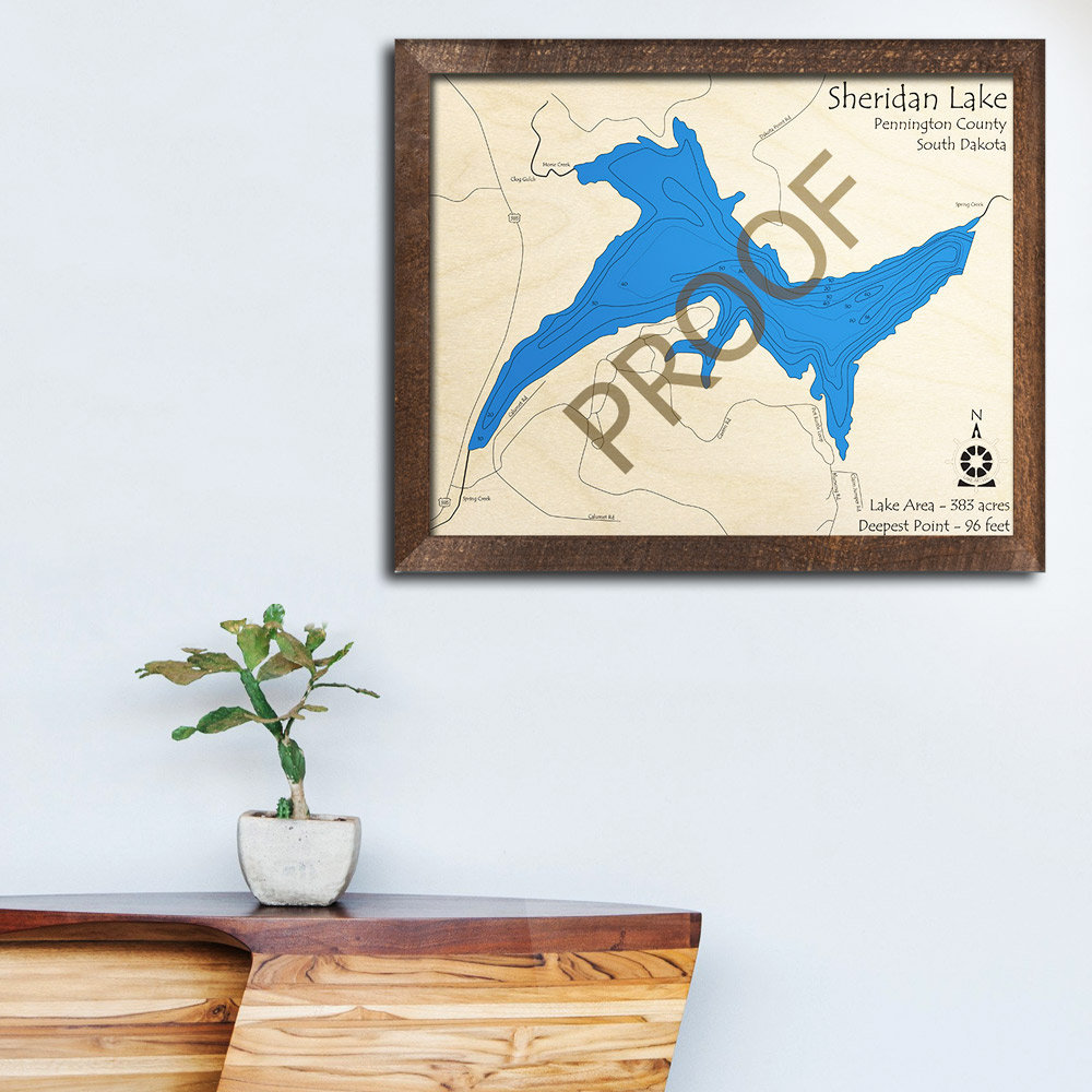 Lake Depth Map Custom - Etsy