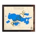Shamineau Lake, Minnesota 3D Wood Map | Cabin Decor - Lake House Décor ...
