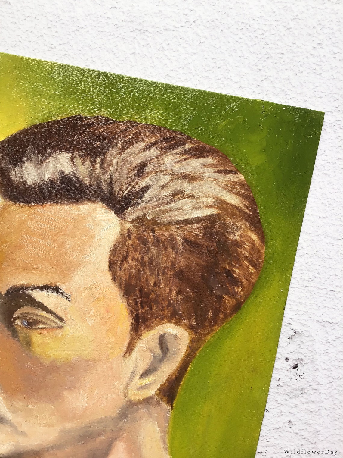 Texture Man Painting, Man Oil Painting, Yellow Painting, Guy Painting ...