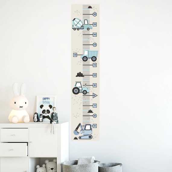 Metric Height Chart Wall Decal for Boys Measurement Chart - Etsy