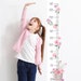 Wall Decor HEIGHT CHART Rabbit Pink Growth Chart for Kids - Etsy