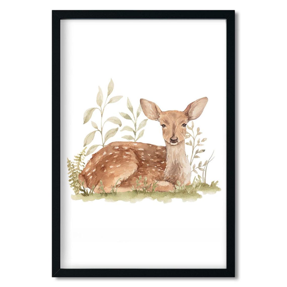 Set 3 X Poster With Animals - Hand-painted Watercolor Prints, Children ...