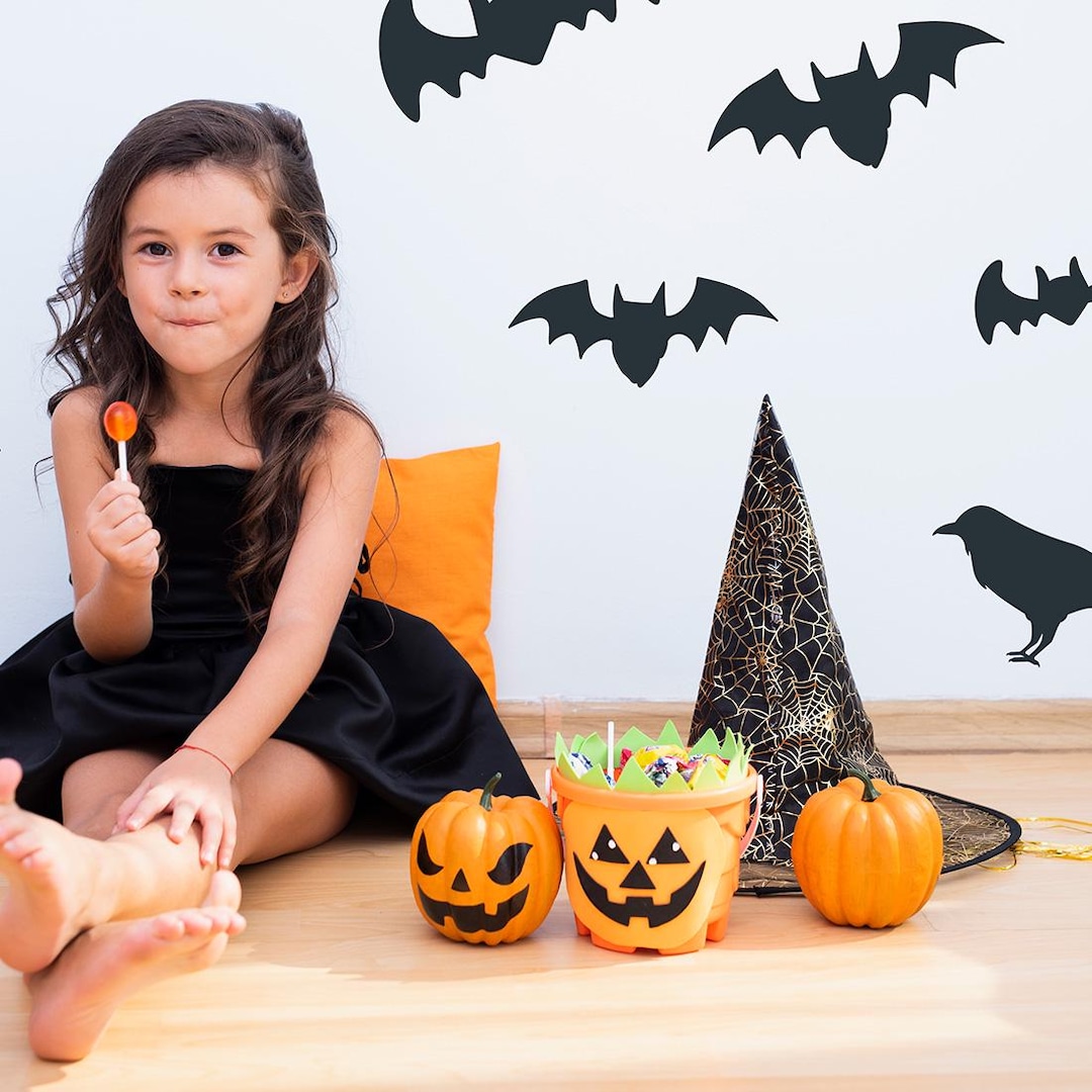 Halloween Stickers Set - Spooky Decals for Kid's Room Decoration - Etsy