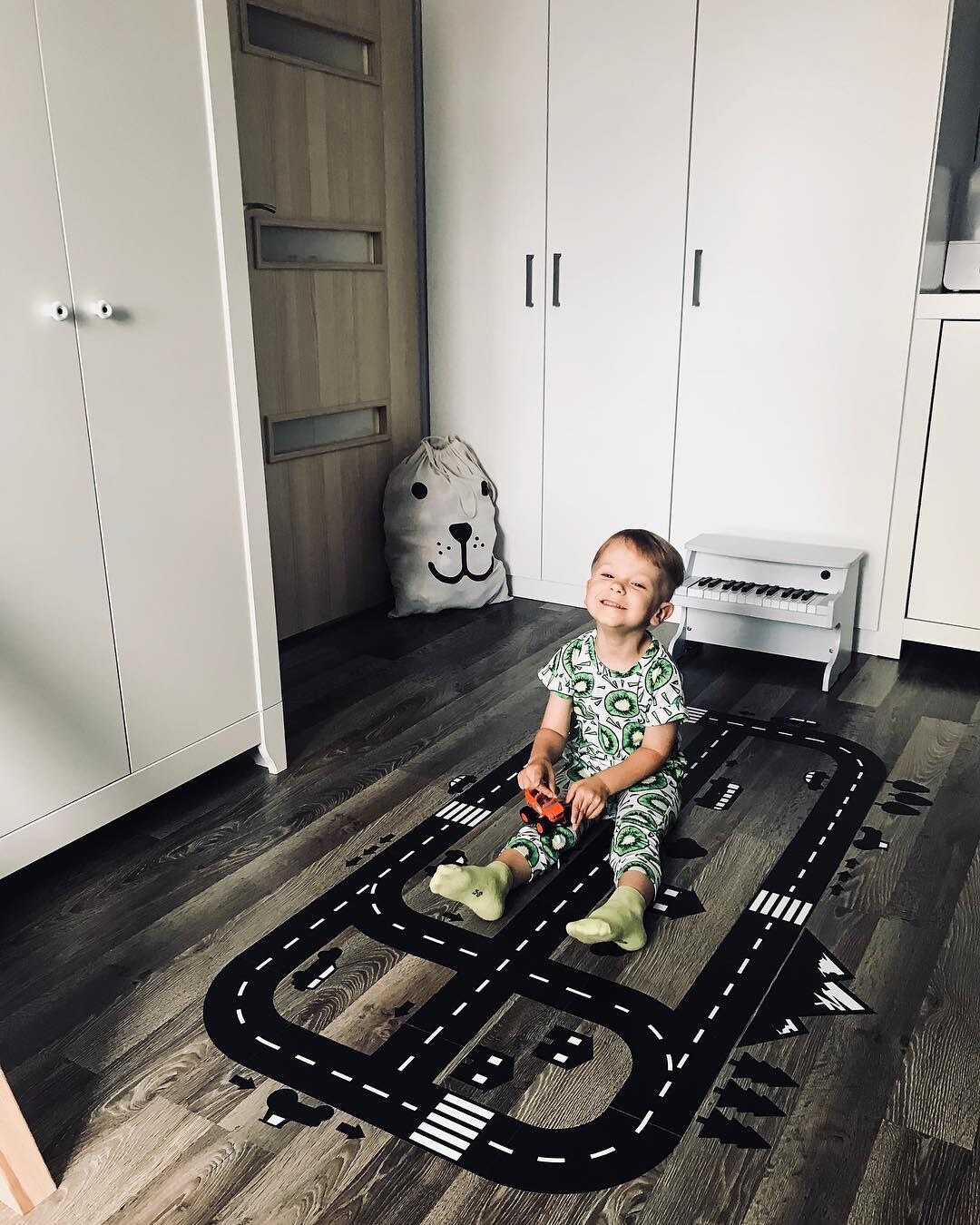 Floor sticker RACE TRACK car kids wall art nursery decor | Etsy