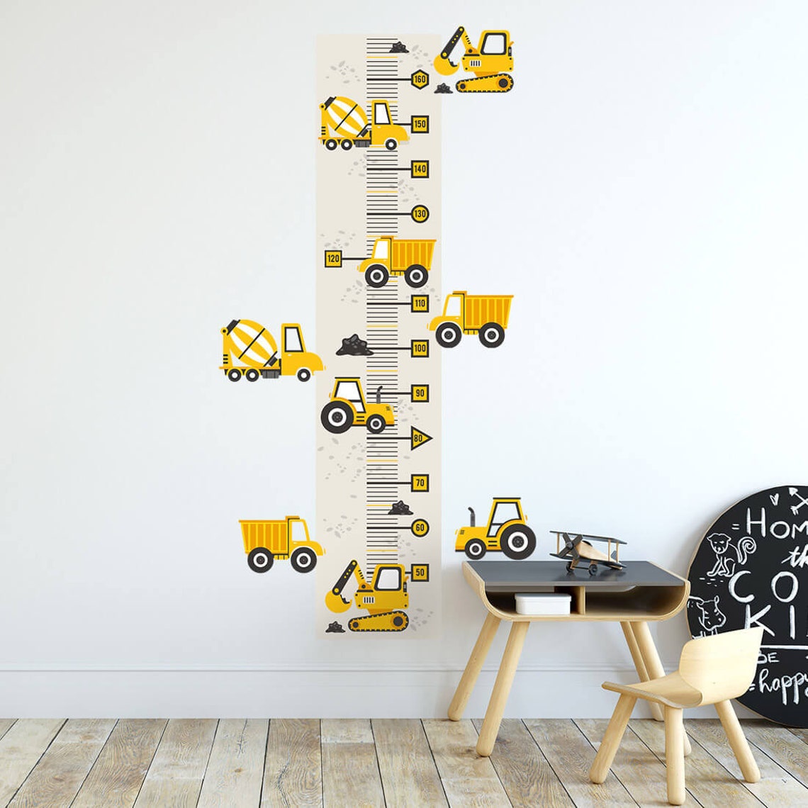 Metric Height Chart Wall Decal for Boys Measurement Chart - Etsy