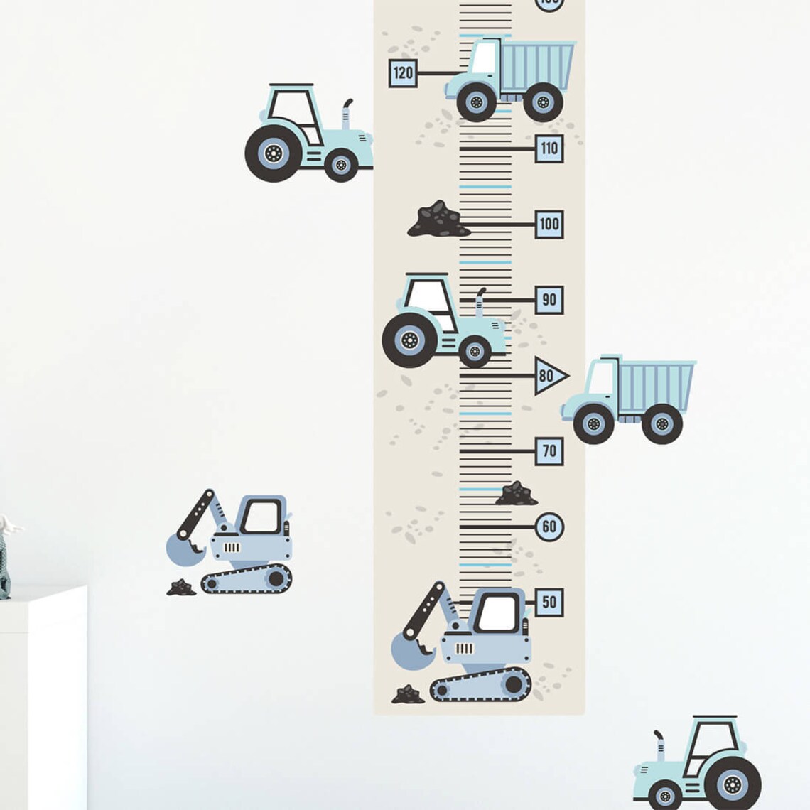 Metric Height Chart Wall Decal for Boys Measurement Chart - Etsy