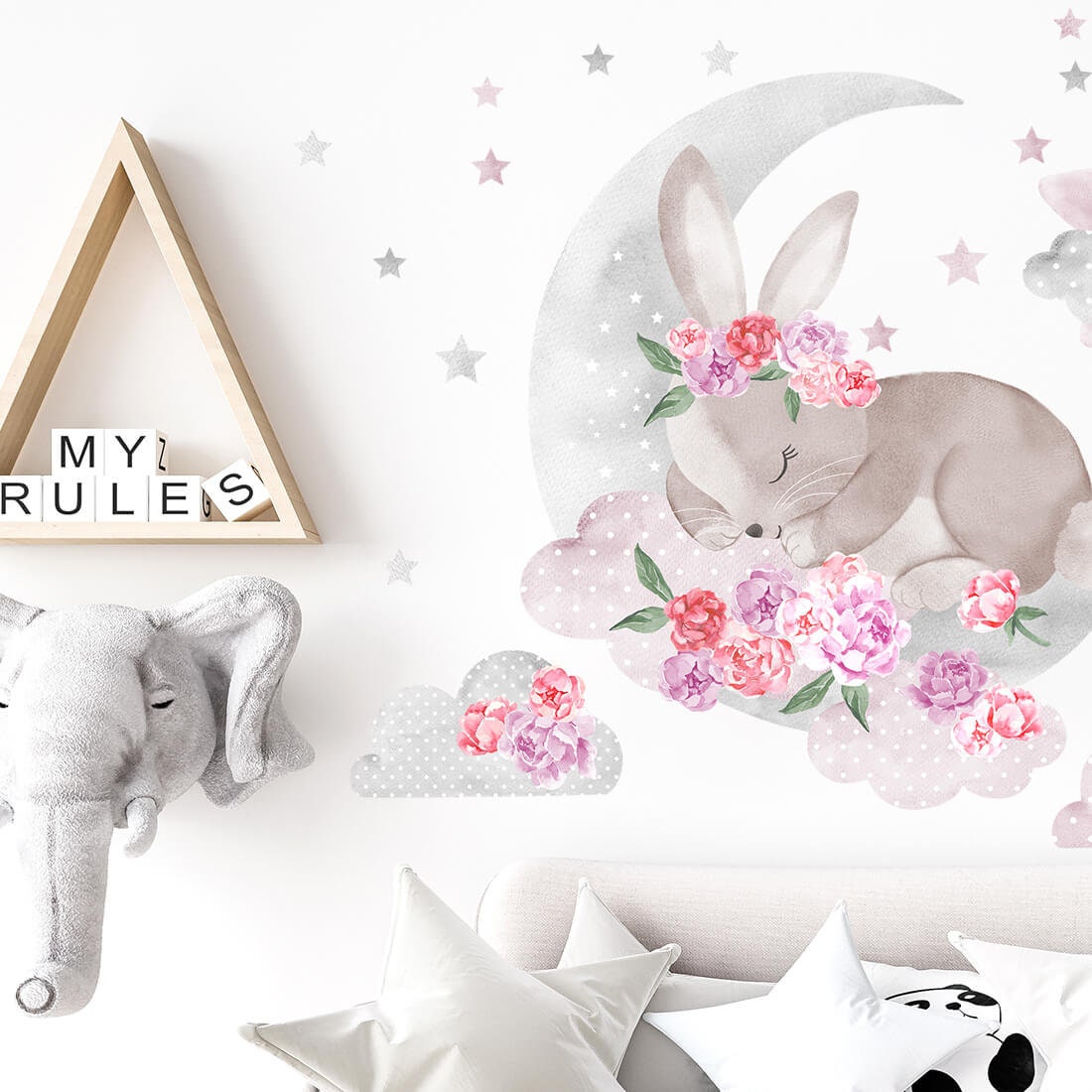 Animal Sticker Nursery Decor Kids Room Wall Art Toddler | Etsy