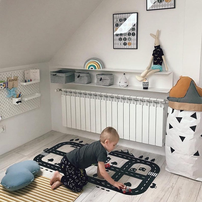 Floor sticker RACE TRACK car kids wall art nursery decor | Etsy