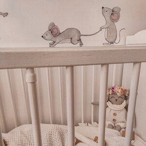MICE Set Watercolor Wall Decal / Kids Decor / Nursery Wall Decals ...