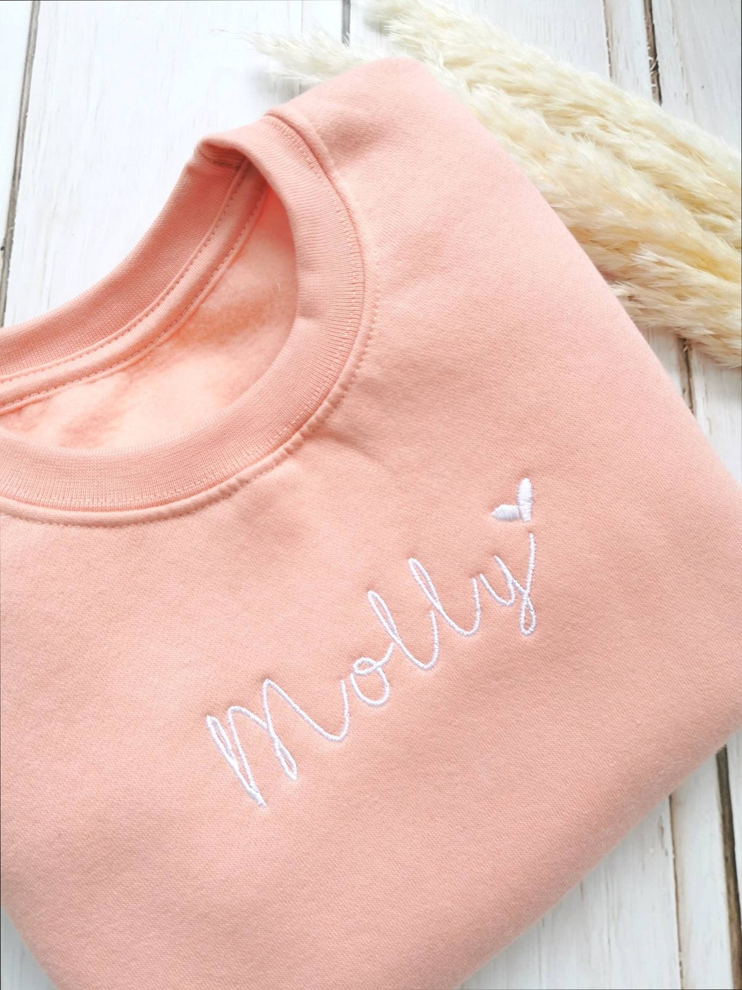 Personalised Embroidered Name Sweatshirt / Girls Sweater / Jumper ...