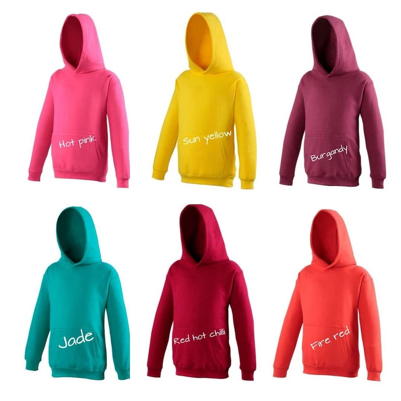 Personalised Kids Hoodie / Embroidered Design / Hoody / - Etsy