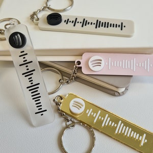Spotify Code Keyring Custom Song Scan Spotify Keychain Personalized ...