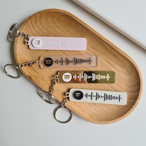 Spotify Code Keyring Custom Song Scan Spotify Keychain Personalized ...