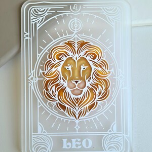 Star Sign Tarot Card Art Hand-painted Astrology Signage Tarot Wall Art ...