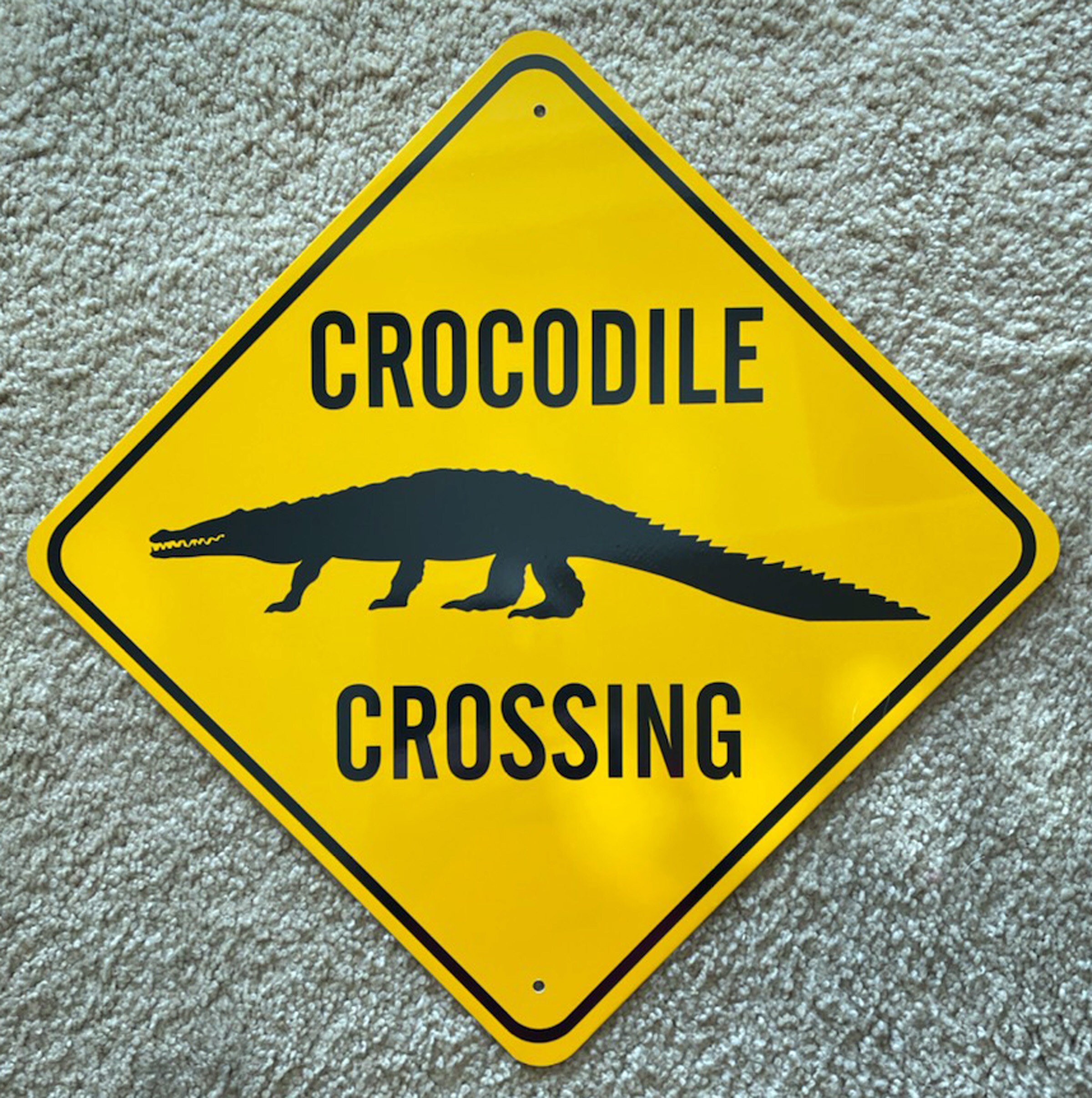 CROCODILE Crossing High Quality Novelty Sign Nice Gift Free - Etsy