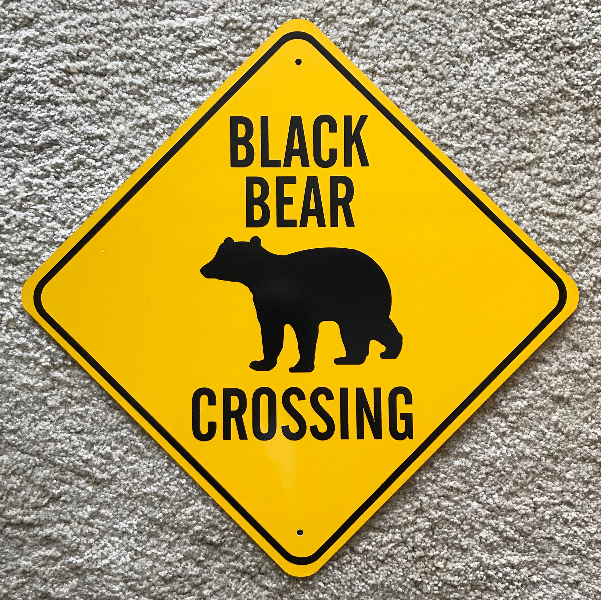 Bear Crossing Sign