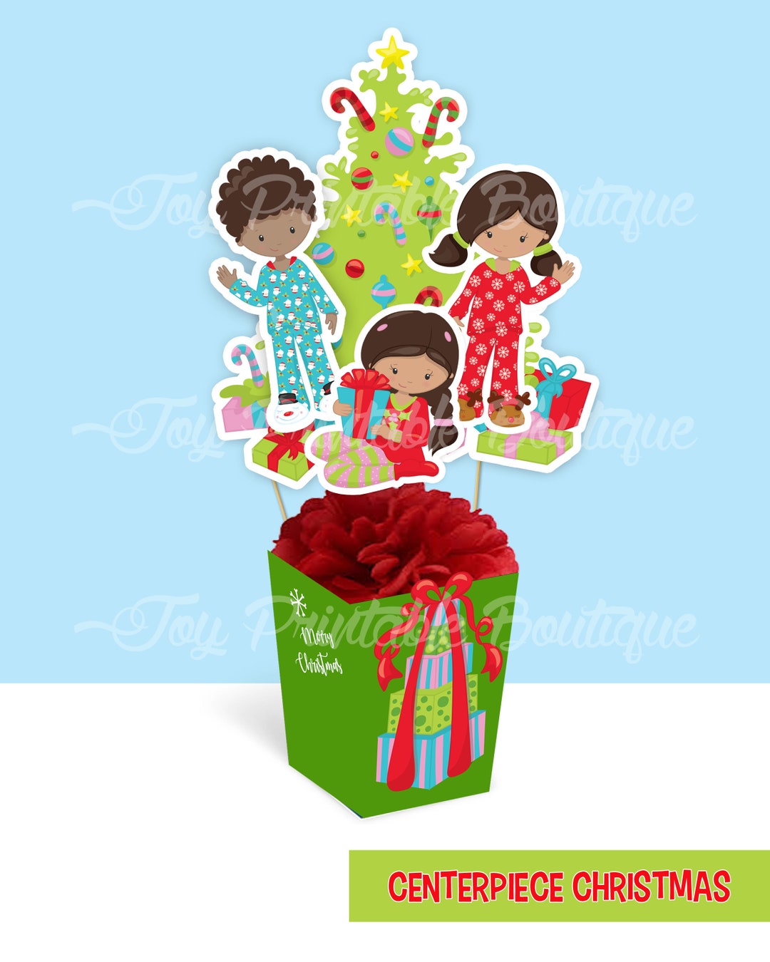 Printable Centerpiece" Christmas" (instant Download) Digital Items Are ...