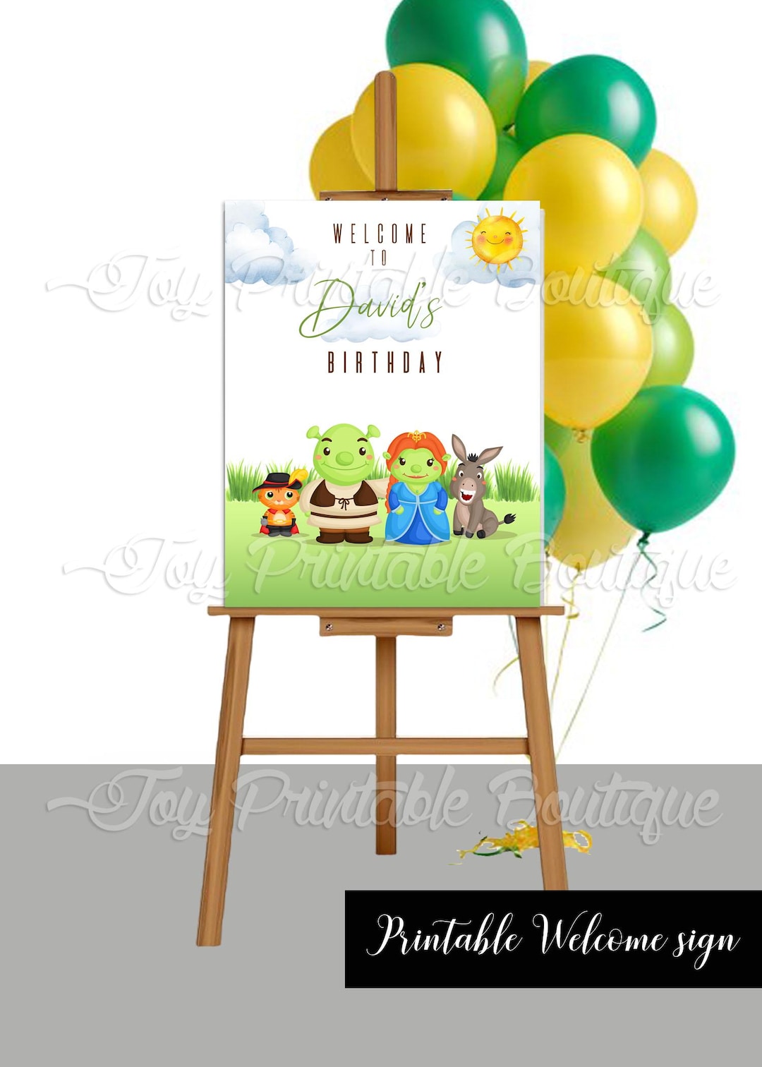 Custom Printable Welcome Sign for Bithday Party - Etsy