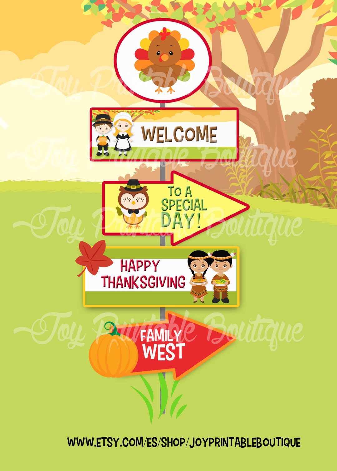 Printable Personalized Signage "thanksgiving" - Etsy