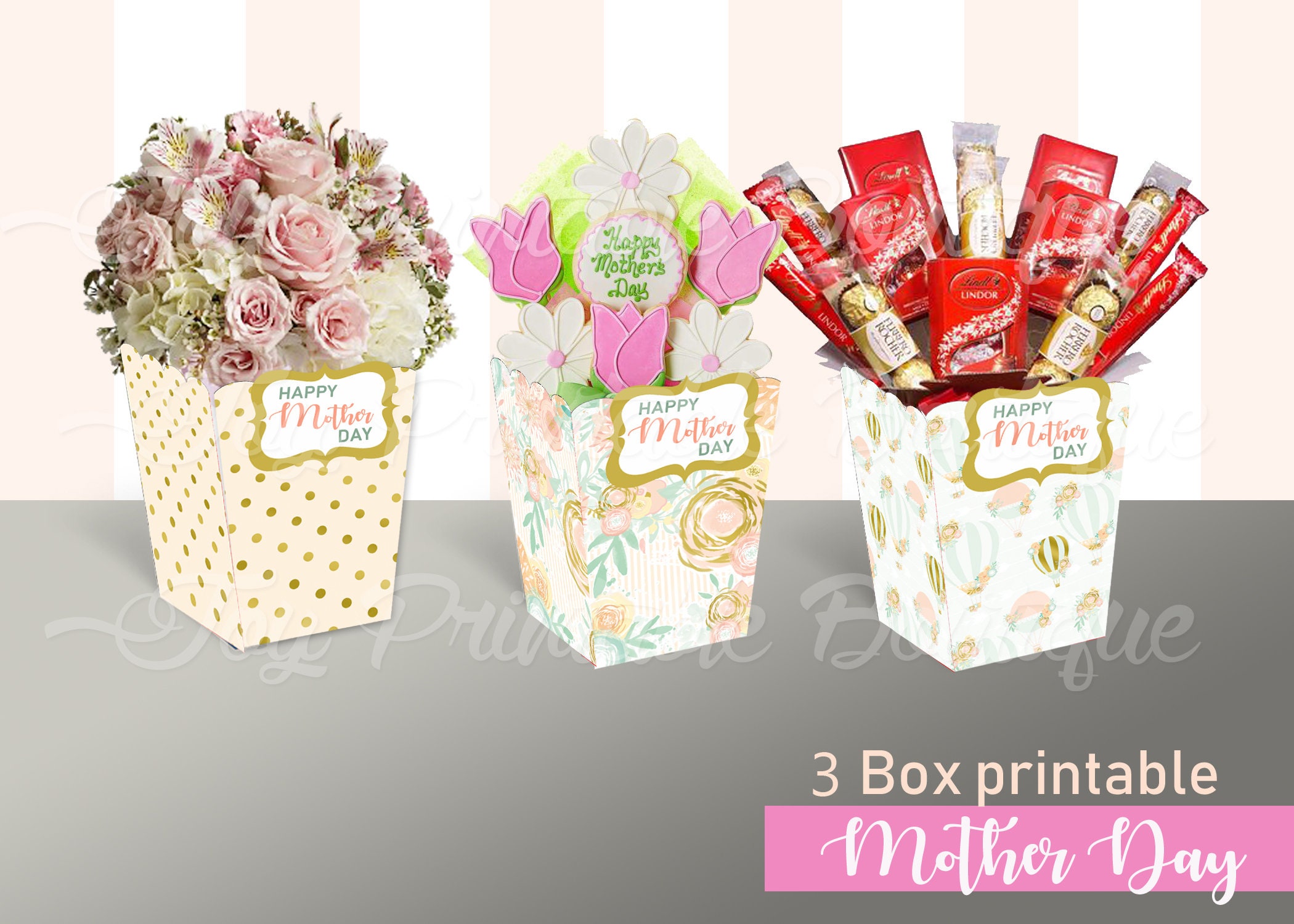 Printable Box "mother Day" (instant Download) Digital Items Are Non ...