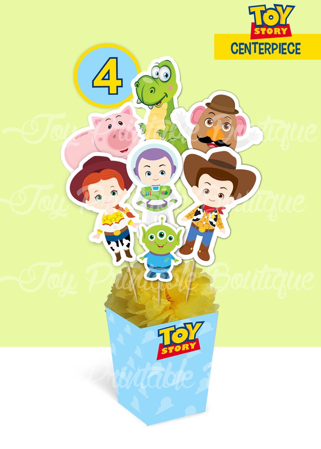 Printable Centerpiece "toy Story" (instant Download) Digital Items Are ...