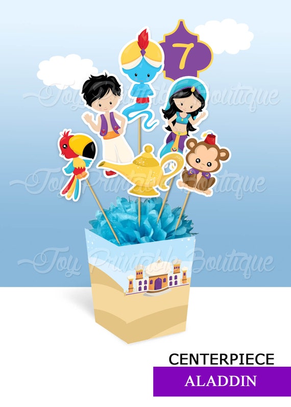 Printable Centerpiece aladdin instant Download - Etsy