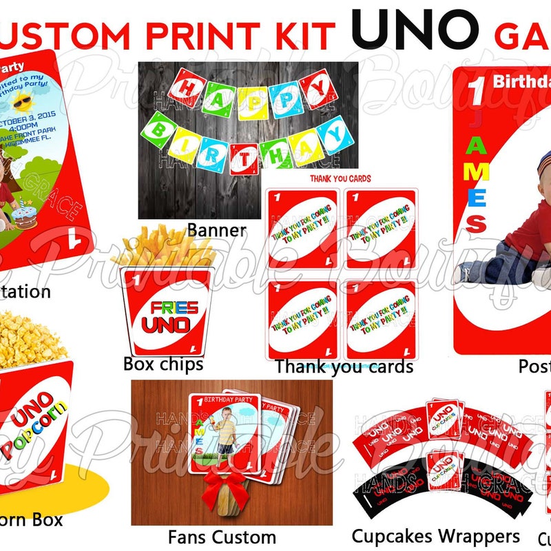 Uno Birthday Party - Etsy