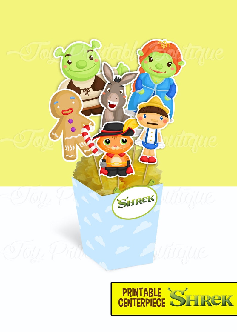 Printable Centerpiece" Shrek" (instant Download) Digital Items Are Non ...