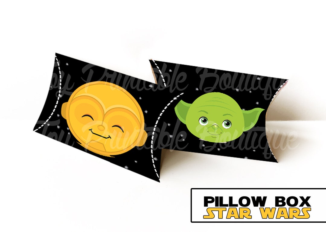 Printable Pillow Box "star Wars" (instant Download) Digital Items Are ...
