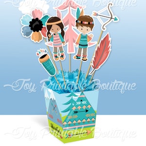 Printable Centerpiece " NATIVE American" (instant Download) - Etsy