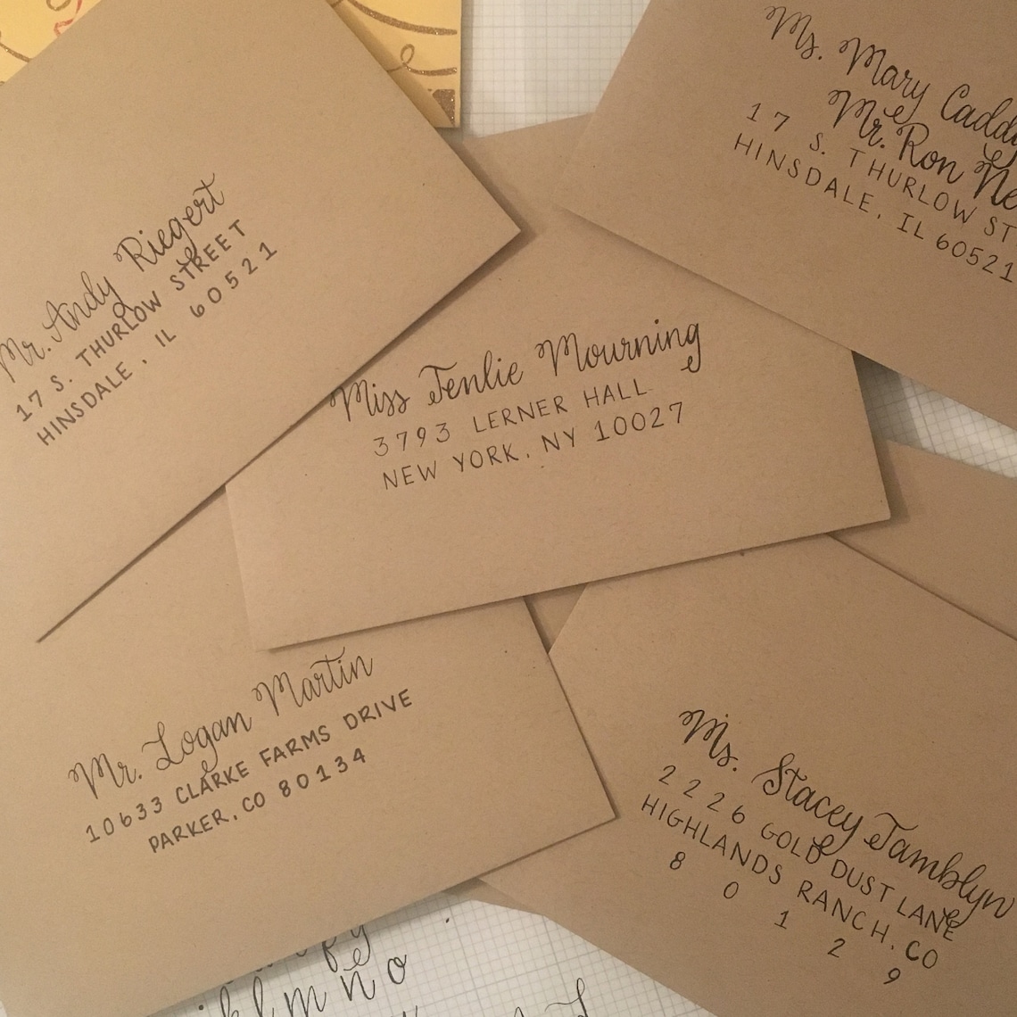 Hand Lettered Envelopes, Gift Tags, Place Cards, Etc. - Etsy