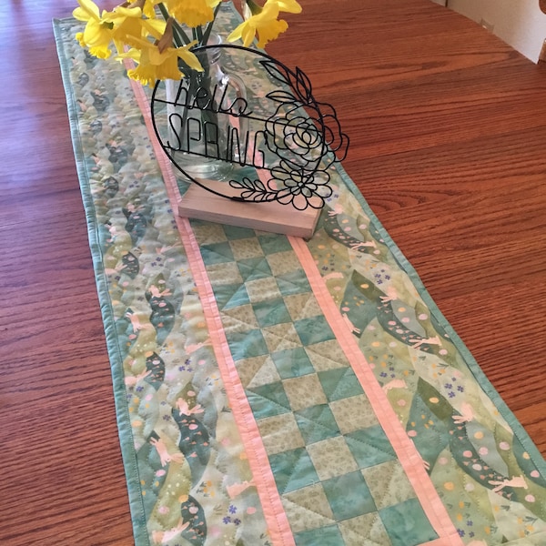 Quilted Easter Table Runner - Etsy