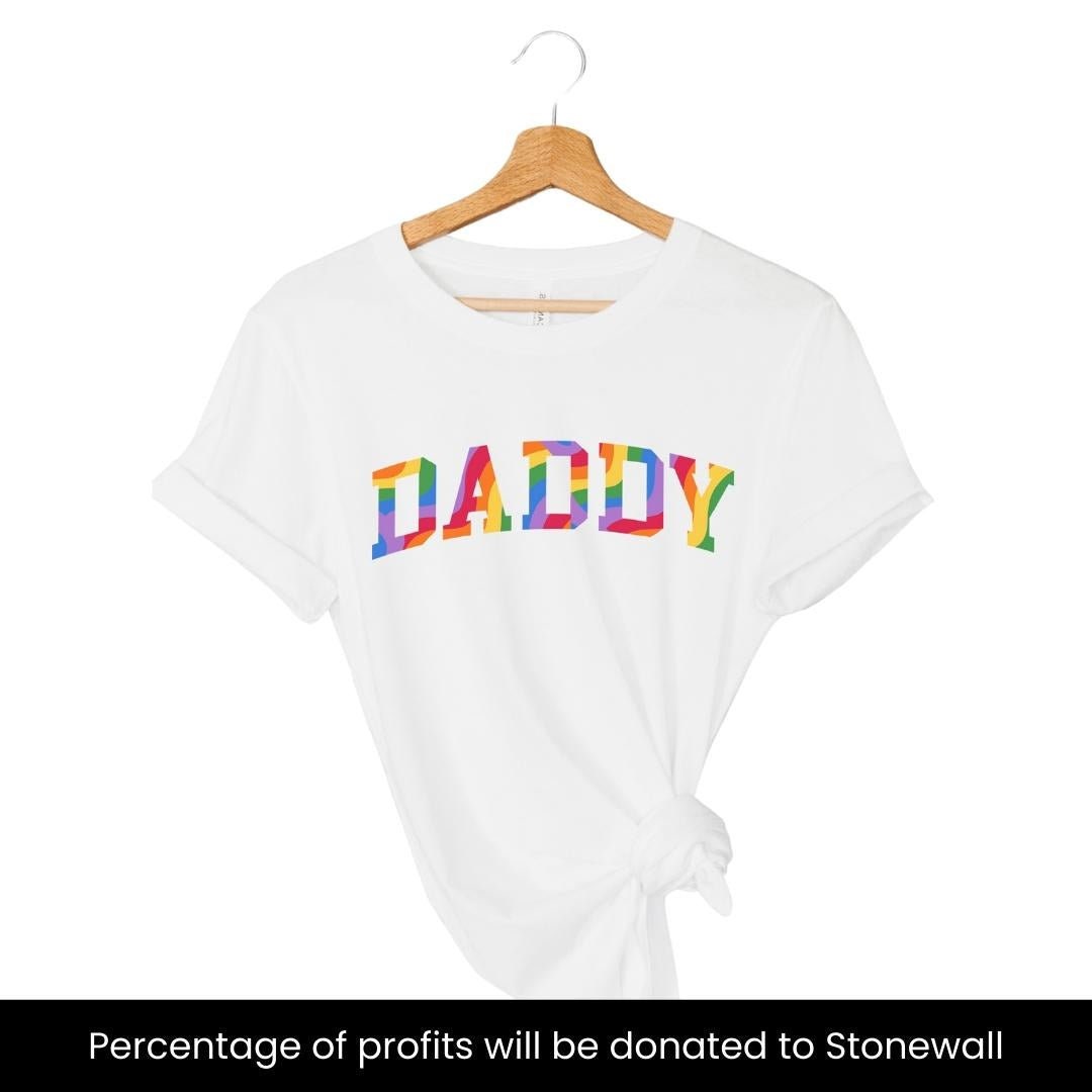 Pride Daddy Rainbow T-shirt - Etsy