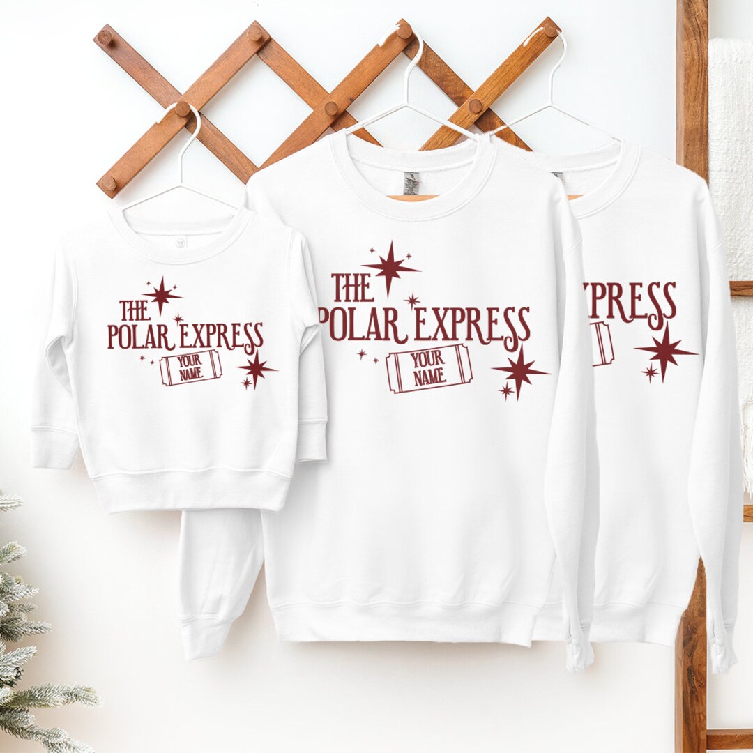 Choose Your Name the Polar Express Personalised Family Matching ...