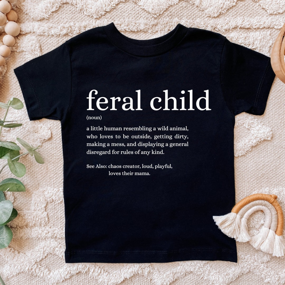 Feral Definition Kids Tee - Etsy