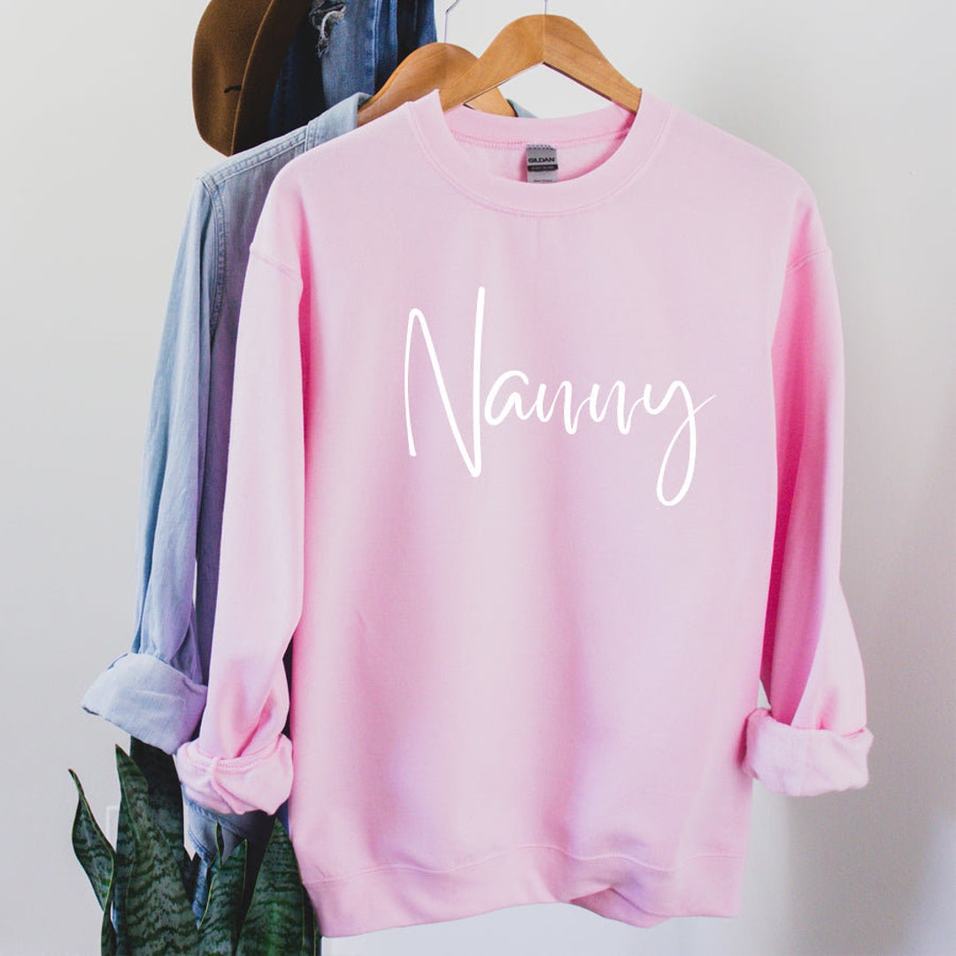 Nanny Wave Script Sweatshirt - Etsy
