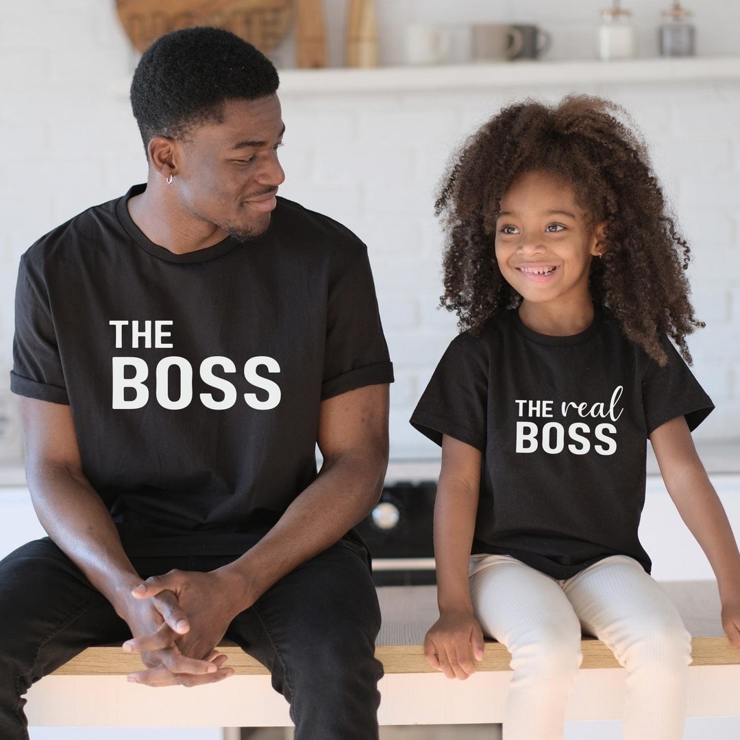 The Boss & the Real Boss Matching T-shirts - Etsy