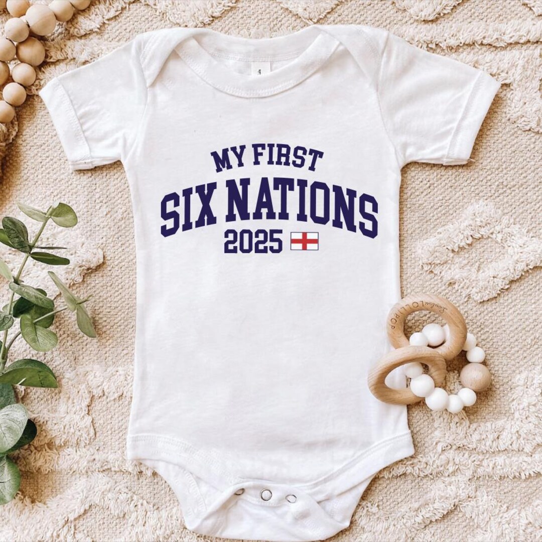 My First Six Nations 2025 England Baby Vest - Etsy