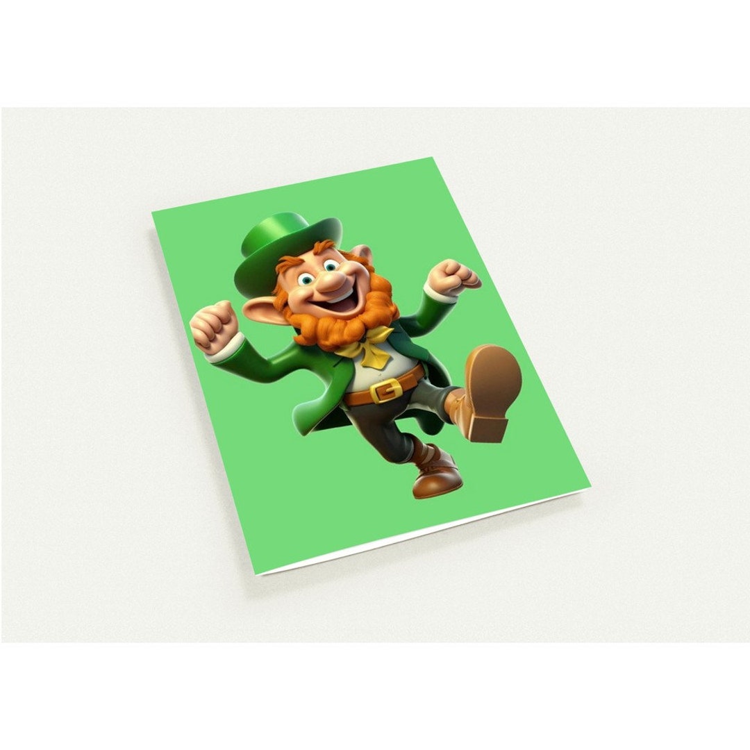 Get Festive With Our St. Patrick's Day Leprechaun Greeting Cards ...